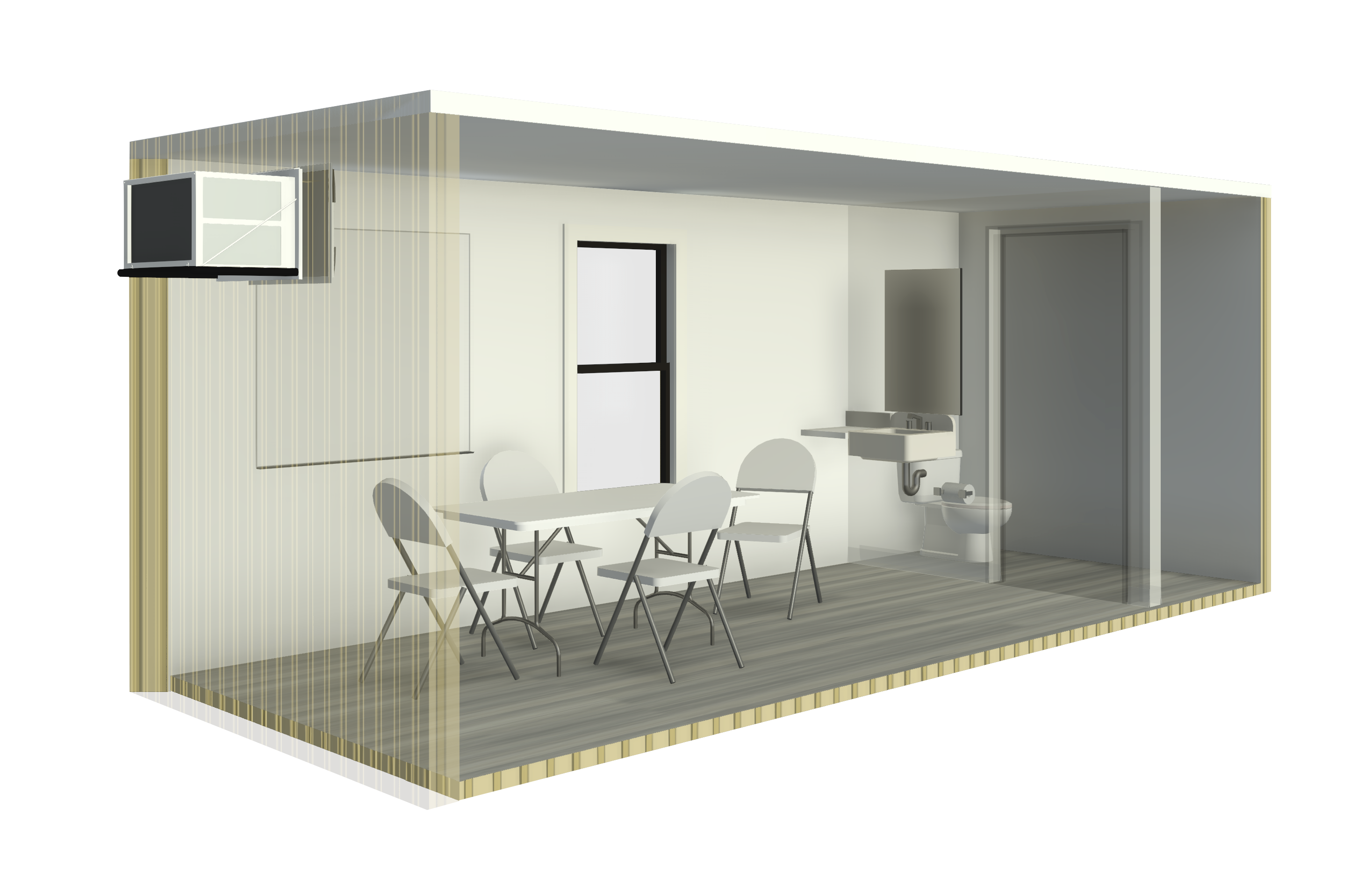 20’ Elite Office Containers with Restroom for Rent