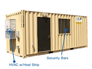 8x20 Portable Office and Storage Combo Container | MMPS